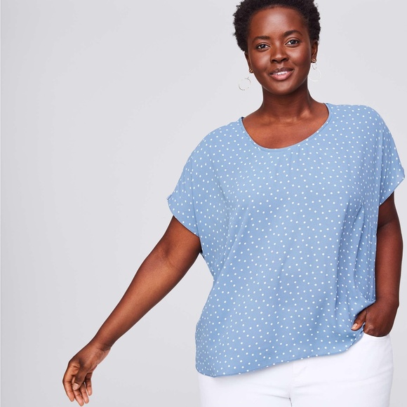 LOFT | Tops | Loft Mixed Media Top | Poshmark